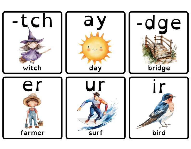 Dyslexia Friendly Phonics Flashcards - Etsy