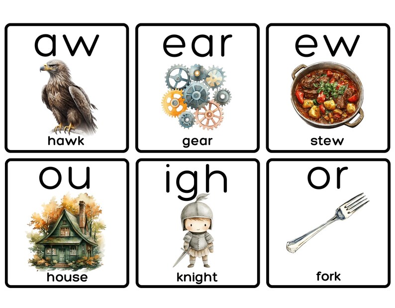 Dyslexia Friendly Phonics Flashcards - Etsy