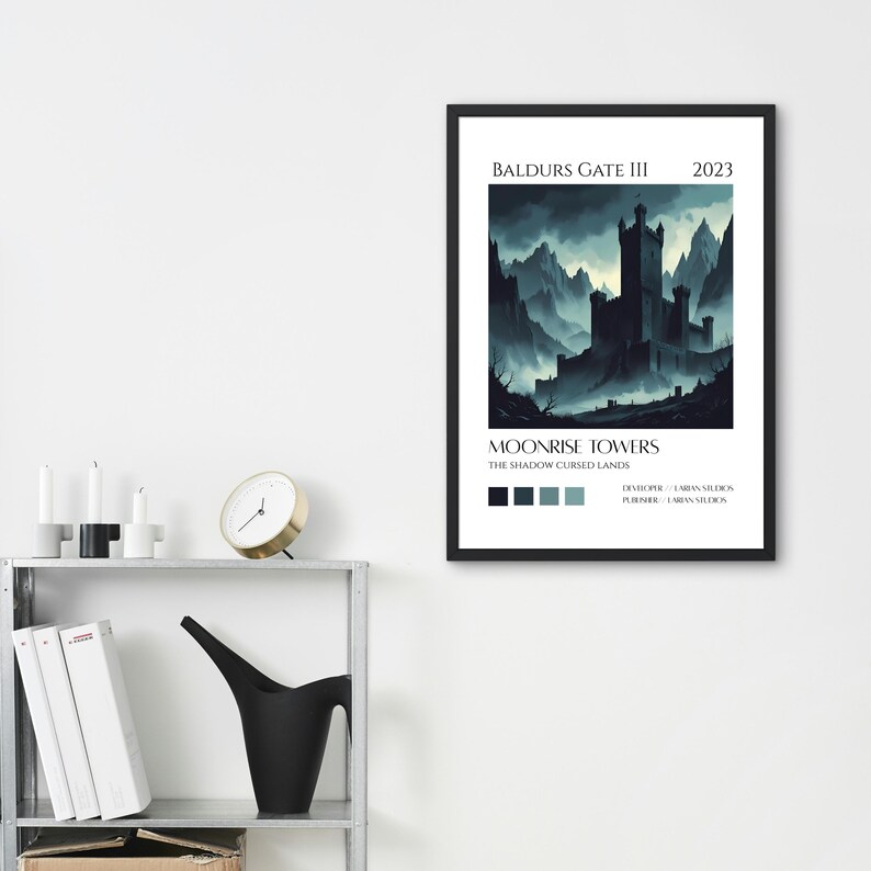 Moonrise Towers Baldur's Gate III Travel Poster BG3 Poster Digital ...