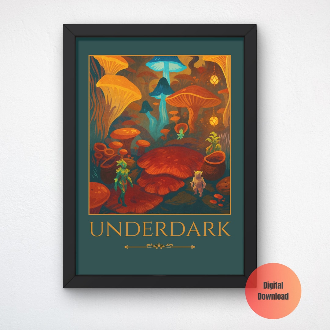 Underdark Baldurs Gate III Dungeons and Dragons Myconid Colony Wall Art ...