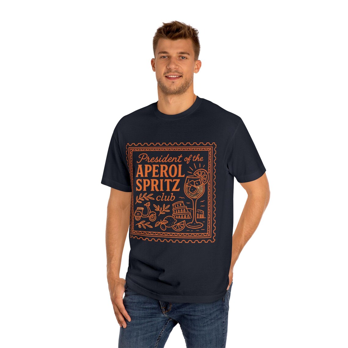 Aperol Spritz Club Tee, Italian Summer, Unisex Classic T-shirt, Summer ...