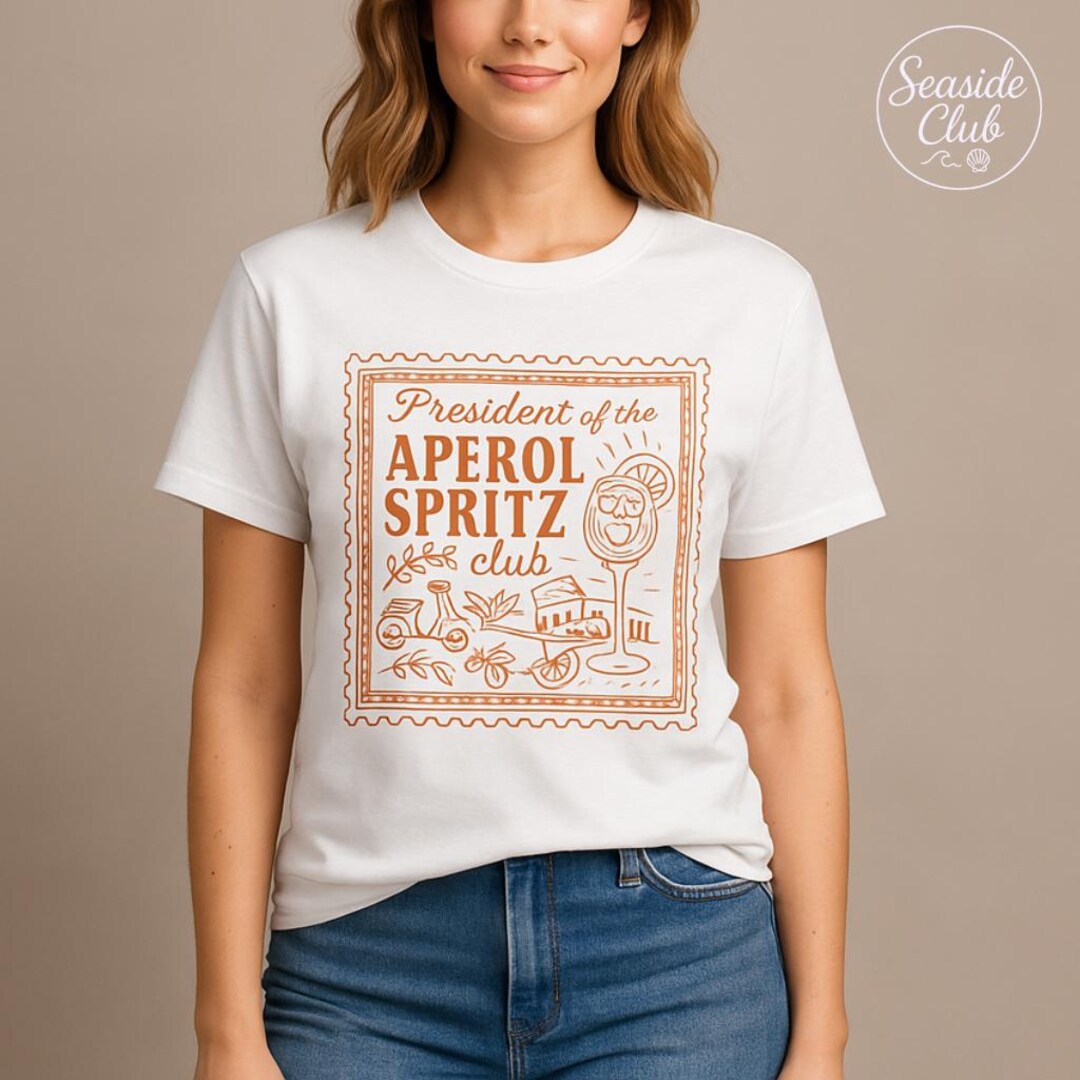 Aperol Spritz Club Tee, Italian Summer, Unisex Classic T-shirt, Summer ...