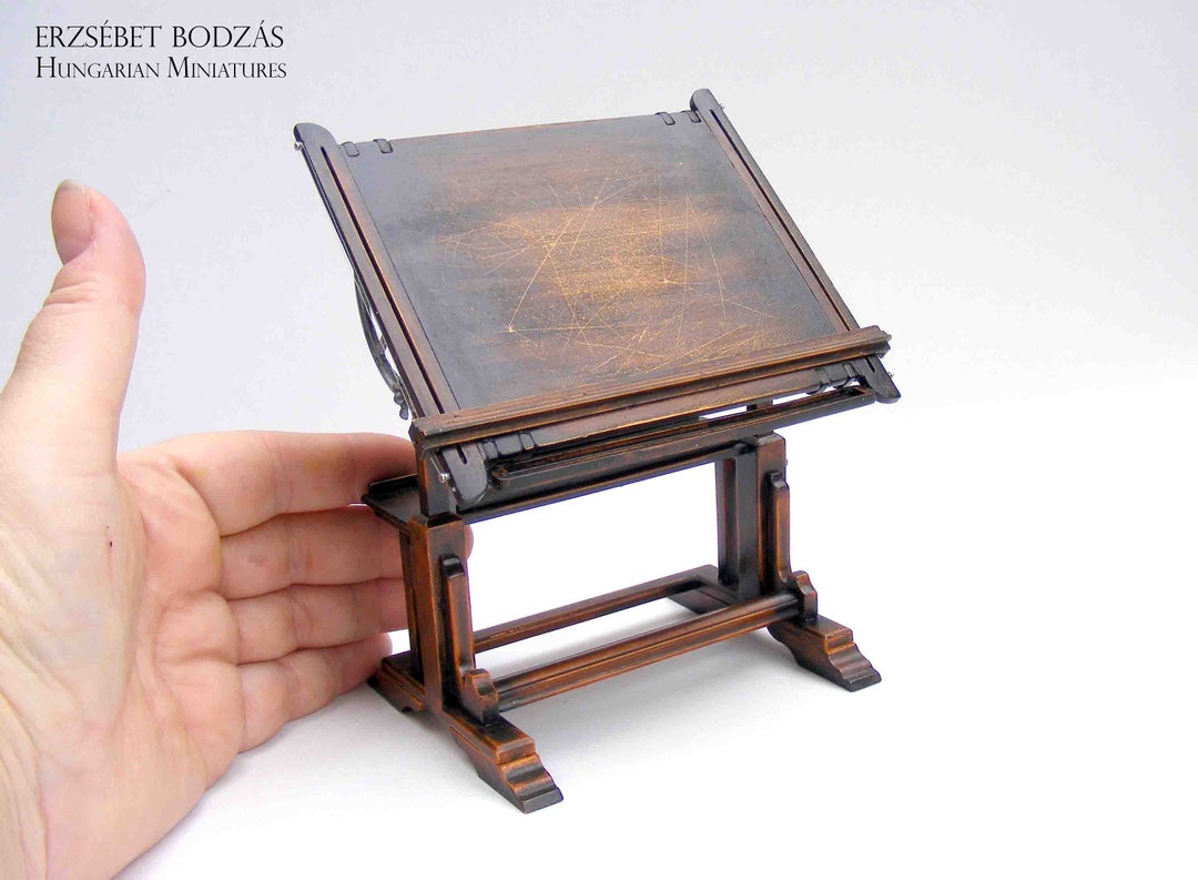 Drafting Table miniature Furniture for Dollhouses in 1:12 - Etsy