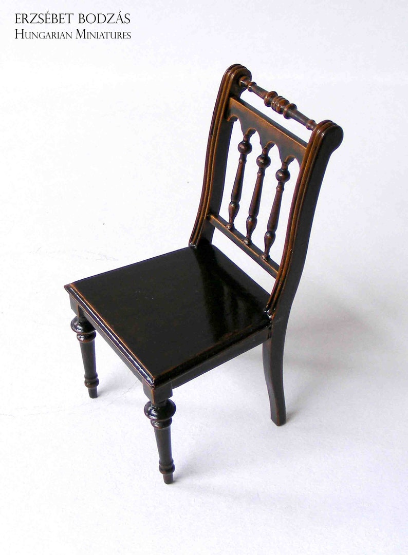 Chair (miniature Furniture for Dollhouses in 1:12 Scale) - Etsy