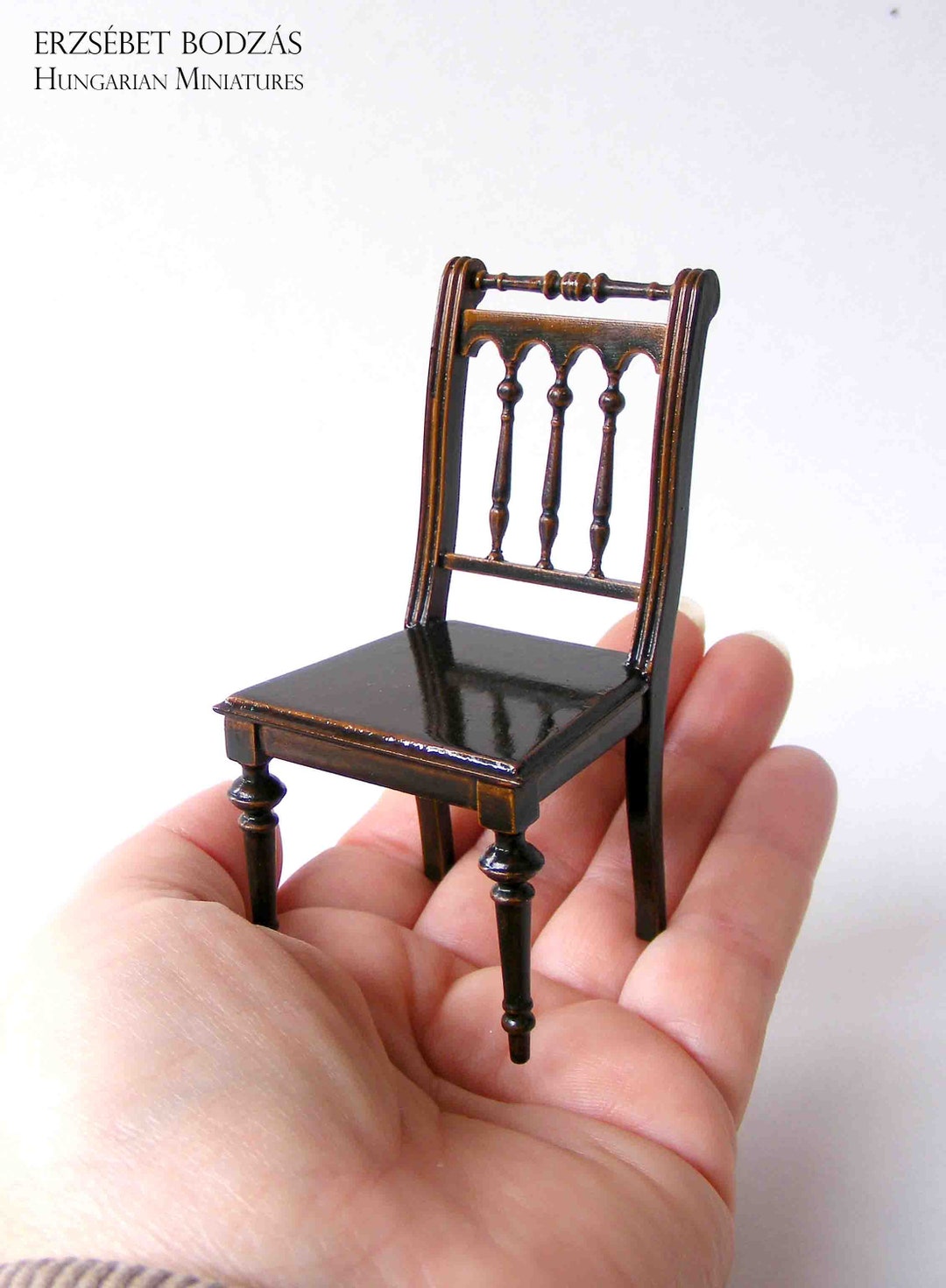 Chair (miniature Furniture for Dollhouses in 1:12 Scale) - Etsy