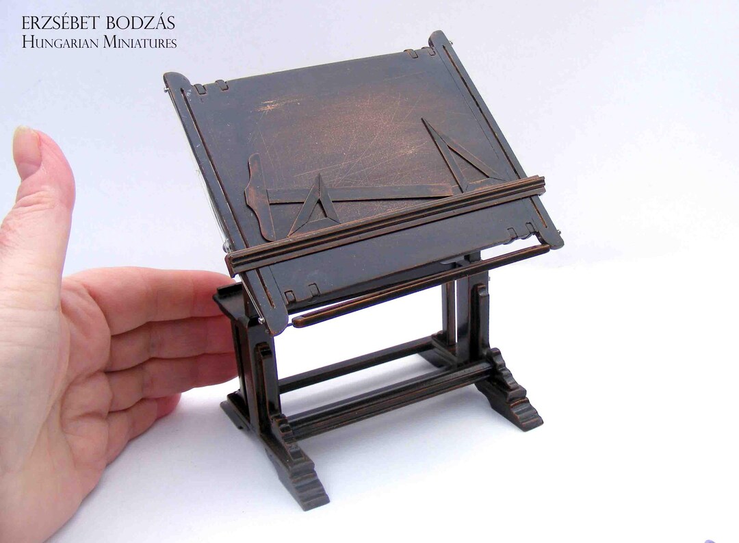 Drafting Table (miniature Furniture for Dollhouses in 1:12 Scale) - Etsy
