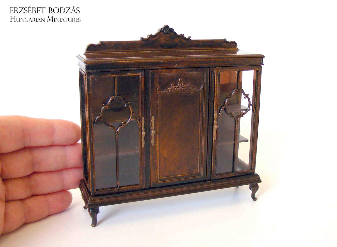 Display Cabinet (miniature Furniture for Dollhouses in 1:12 Scale) - Etsy