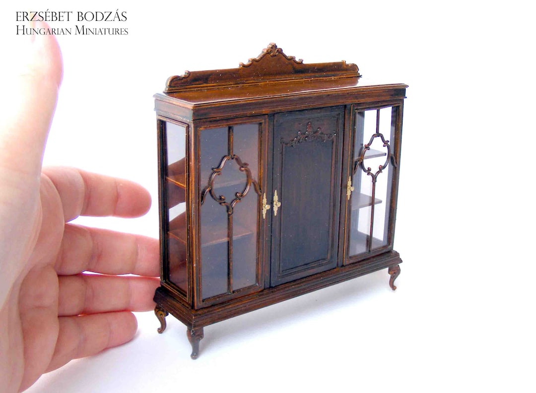 Display Cabinet (miniature Furniture for Dollhouses in 1:12 Scale) - Etsy