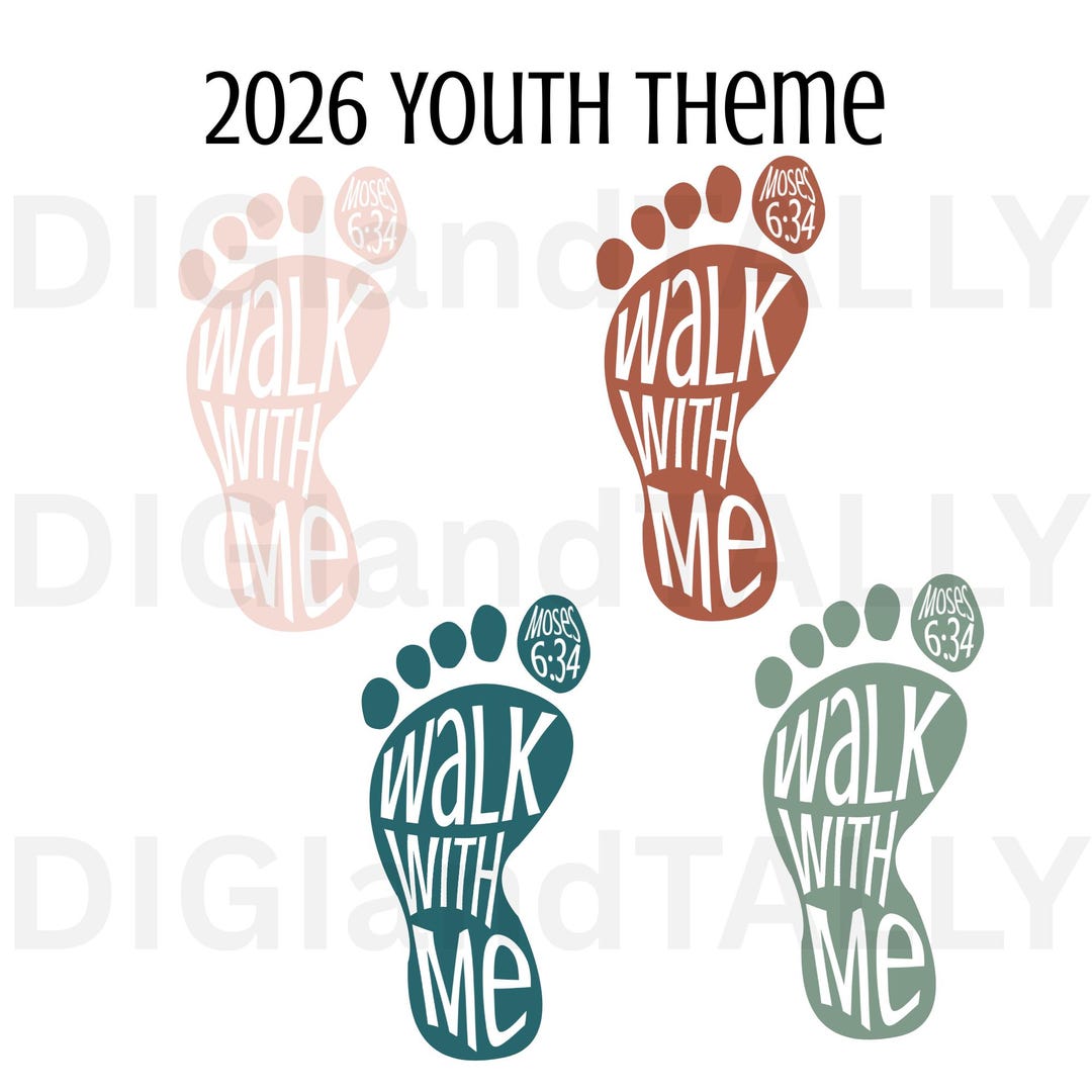Youth Theme 2026, Youth Theme SVG, Girls Camp SVG, Walk With Me SVG ...