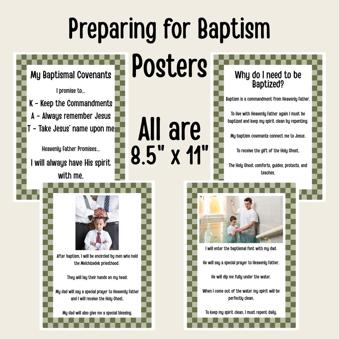 Preparing for Baptism Poster, Baptism Information, Baptism Posters ...