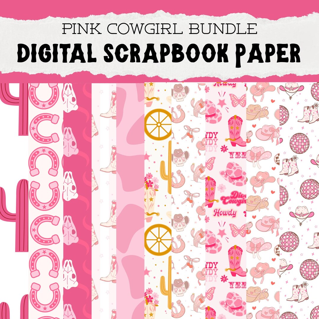 Digital Scrapbook Paper, Digital Paper, Printable Paper, Patterned ...