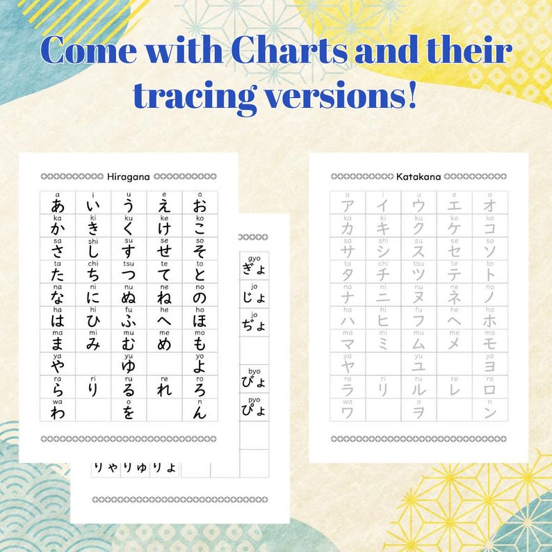 Japanese Writing Worksheets: Hiragana and Katakana Bundle - Etsy