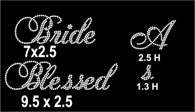 Elegant Script Font Iron on Bling, Iron on Custom Words, Rhinestone ...