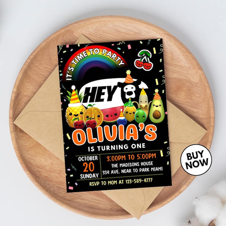 Hey Bear Sensory Birthday Invitation Template, Editable Kids Invite ...