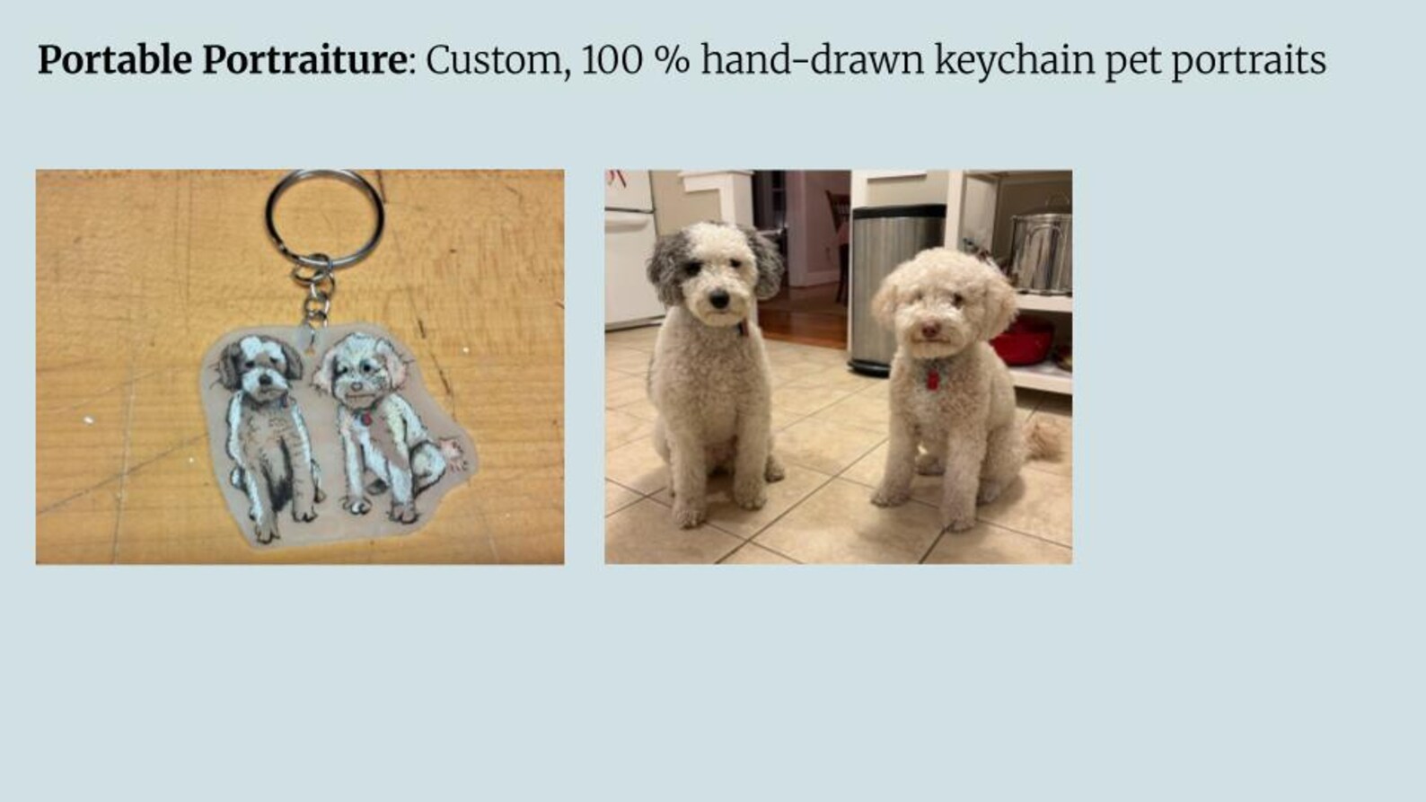 Hand-drawn Pet Keychain - Etsy