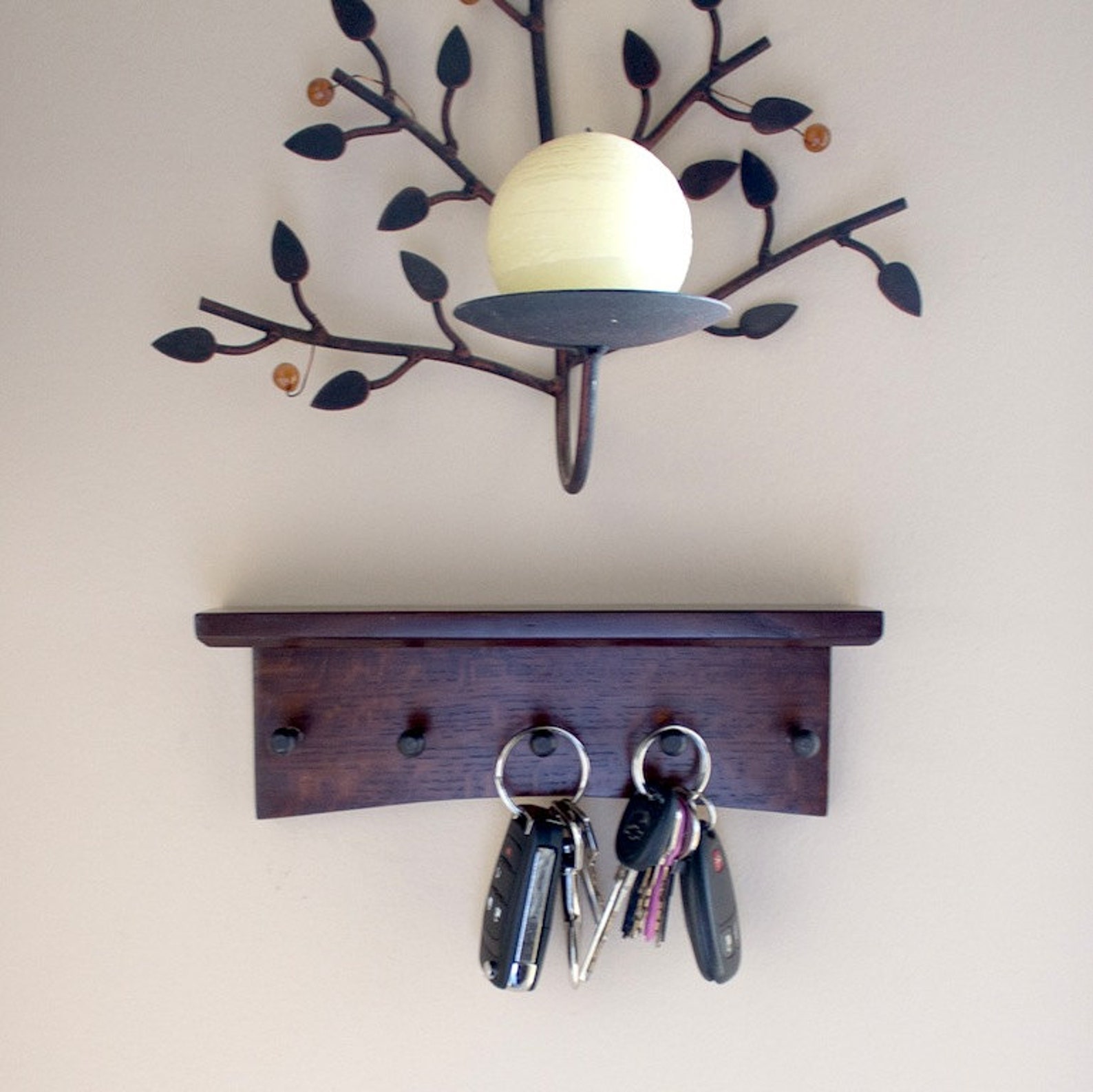 Key Rack Arts and Crafts / Mission Style Quartersawn White | Etsy