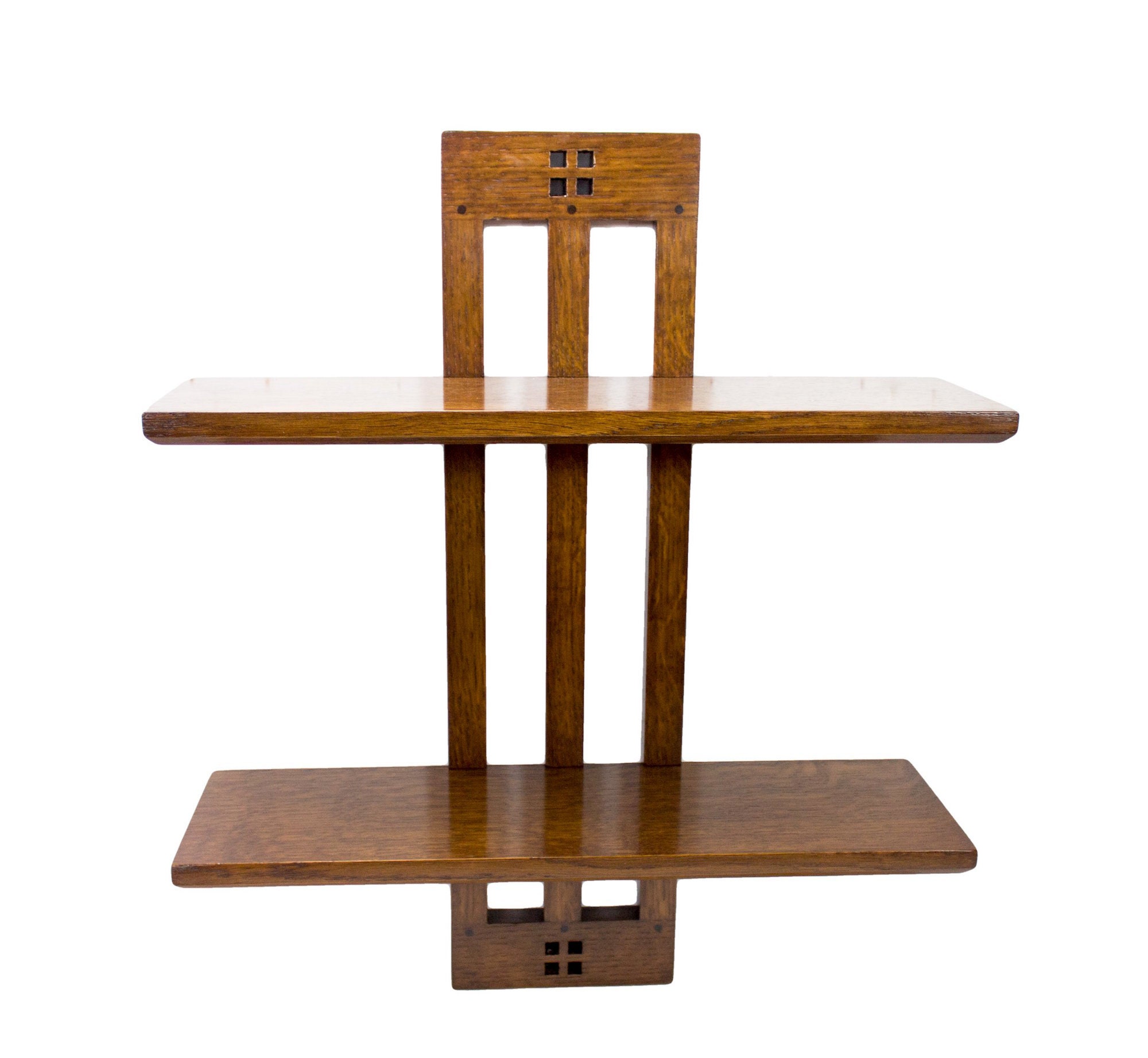 Mission Style Two Tier Floating Wall Shelf - Etsy