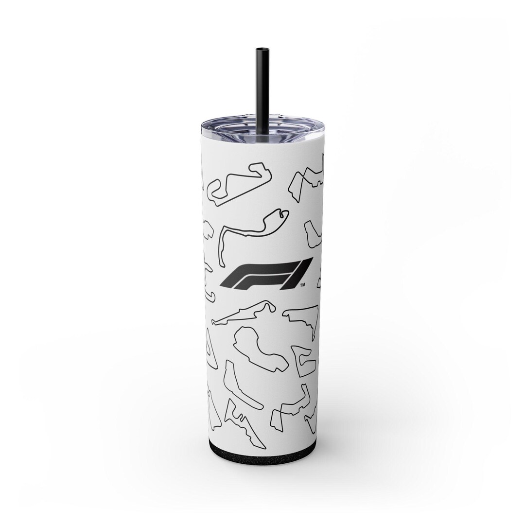 Formula 1 Skinny Tumbler With Straw, 20oz - All Formula 1 Circuits ...