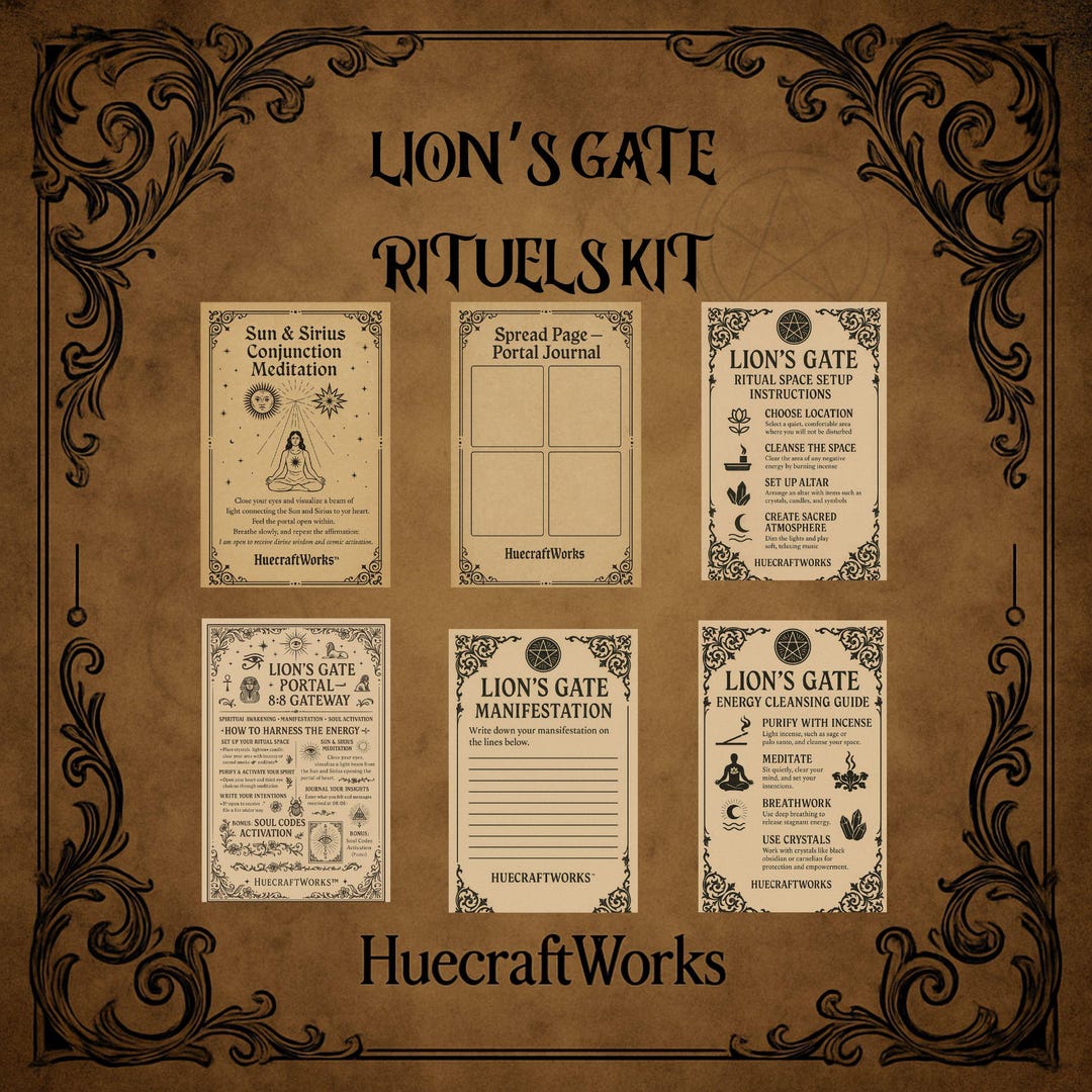 Lion’s Gate Ritual Kit 8:8 Portal – Spiritual Awakening & Manifestation ...
