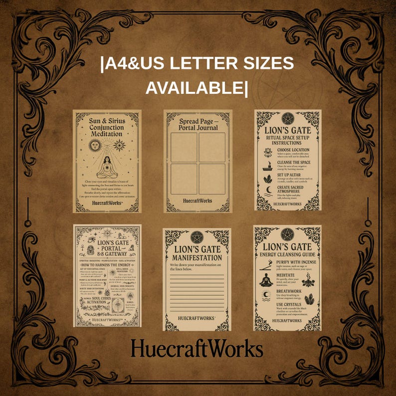 Lion’s Gate Ritual Kit 8:8 Portal – Spiritual Awakening & Manifestation ...