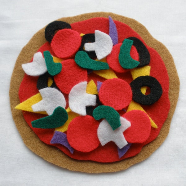 Felt Pizza Set - Etsy