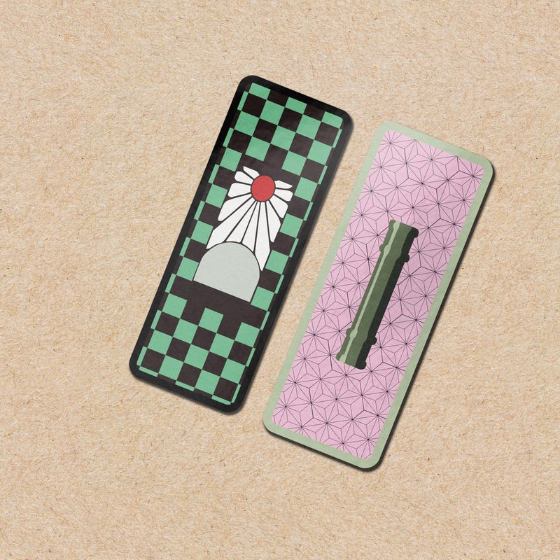 Demon Slayer Bookmark - Etsy