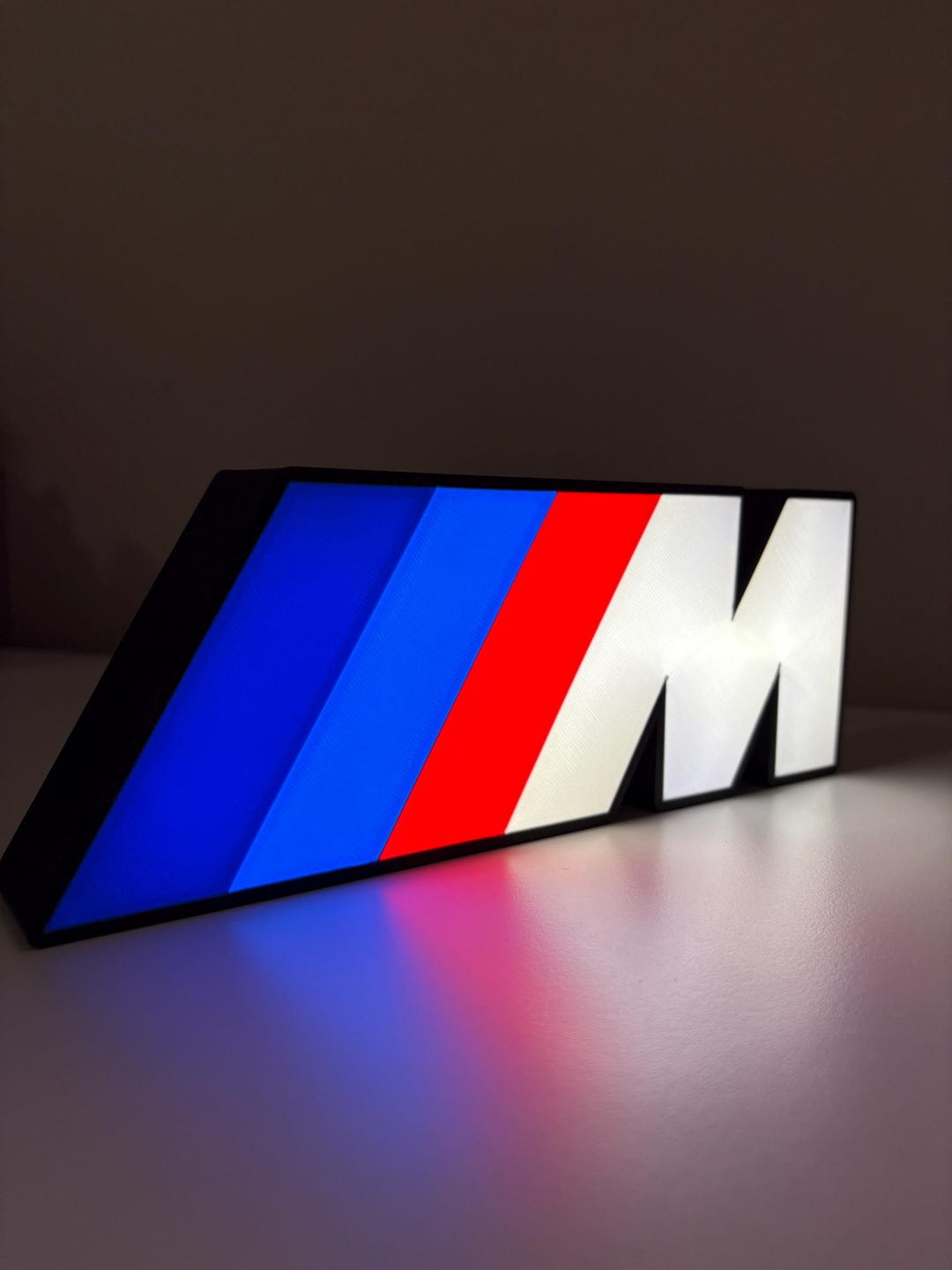 Bmw M Led Lamp – Usb Cable 1m – 3d Printed Night Light – Black With M ...