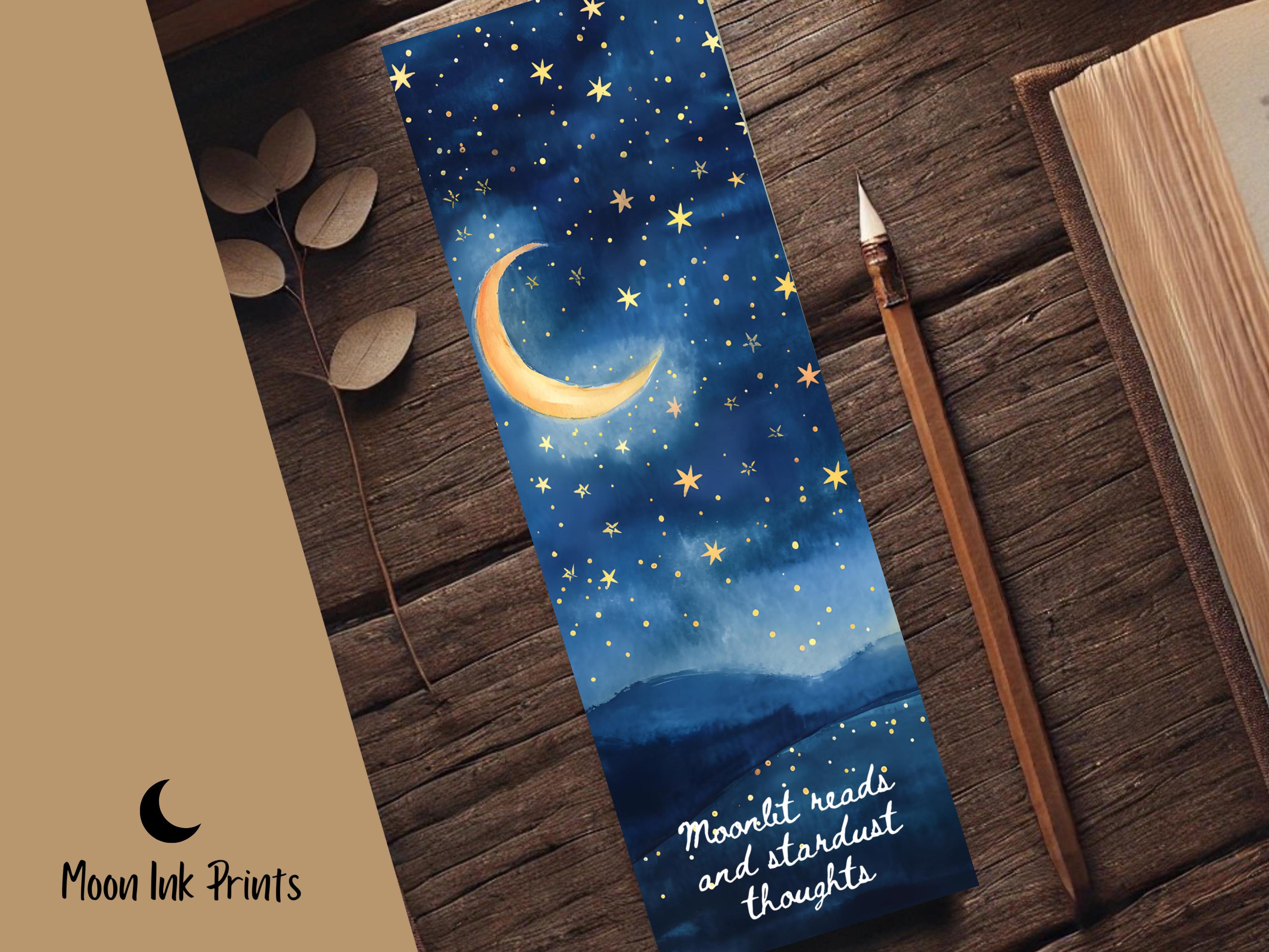 Galaxy Bookmark, Night Sky, Printable| Bookmarks | Fantasy Book ...