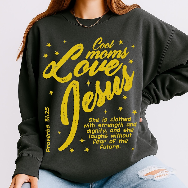 Jesus SVG – Cool Moms Love Jesus PNG, Retro Christian Shirt Design ...