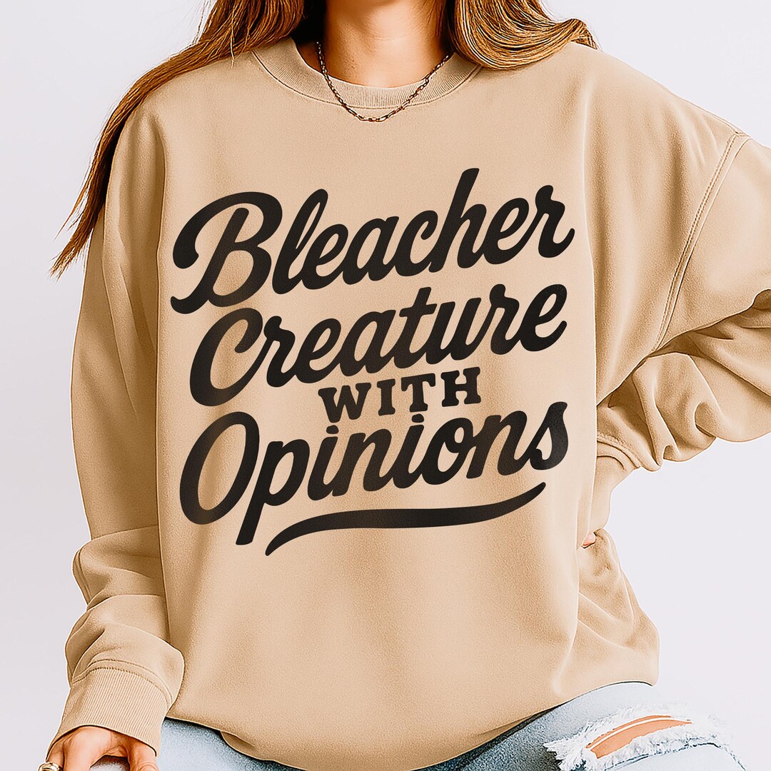 Bleacher Creature SVG: Funny Sports Quote Shirt Design for Game Day ...