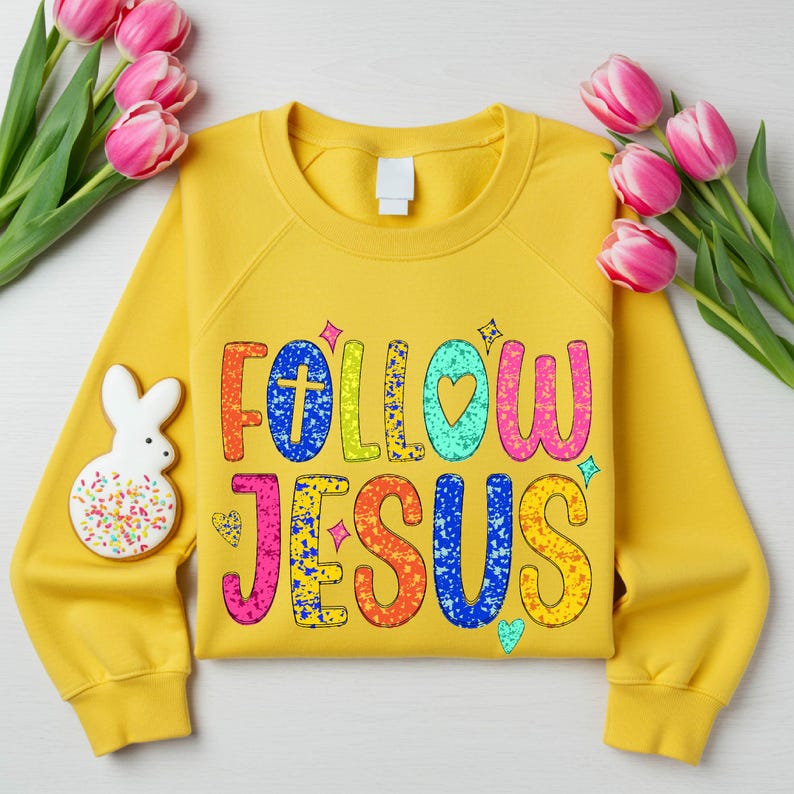 Follow Jesus PNG | Christian PNG | Religious Shirt Design (digital ...