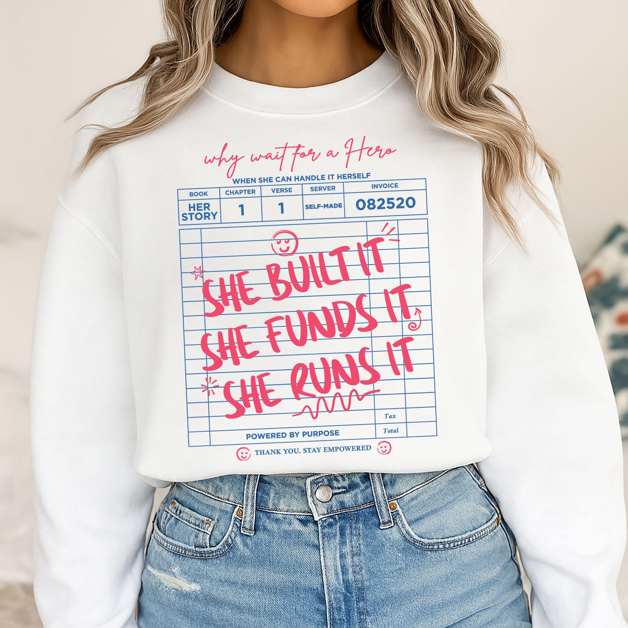 She Built It SVG: Empowering Feminist Business Quote Shirt Design ...