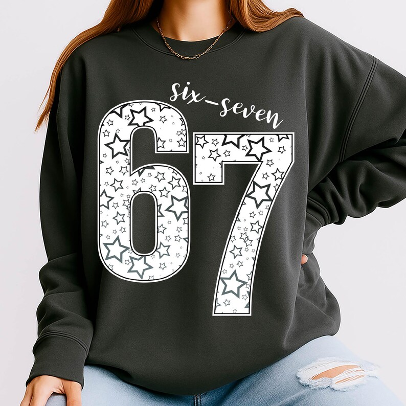 Six Seven SVG: Viral Meme Design, Funny Shirt (digital Download) - Etsy