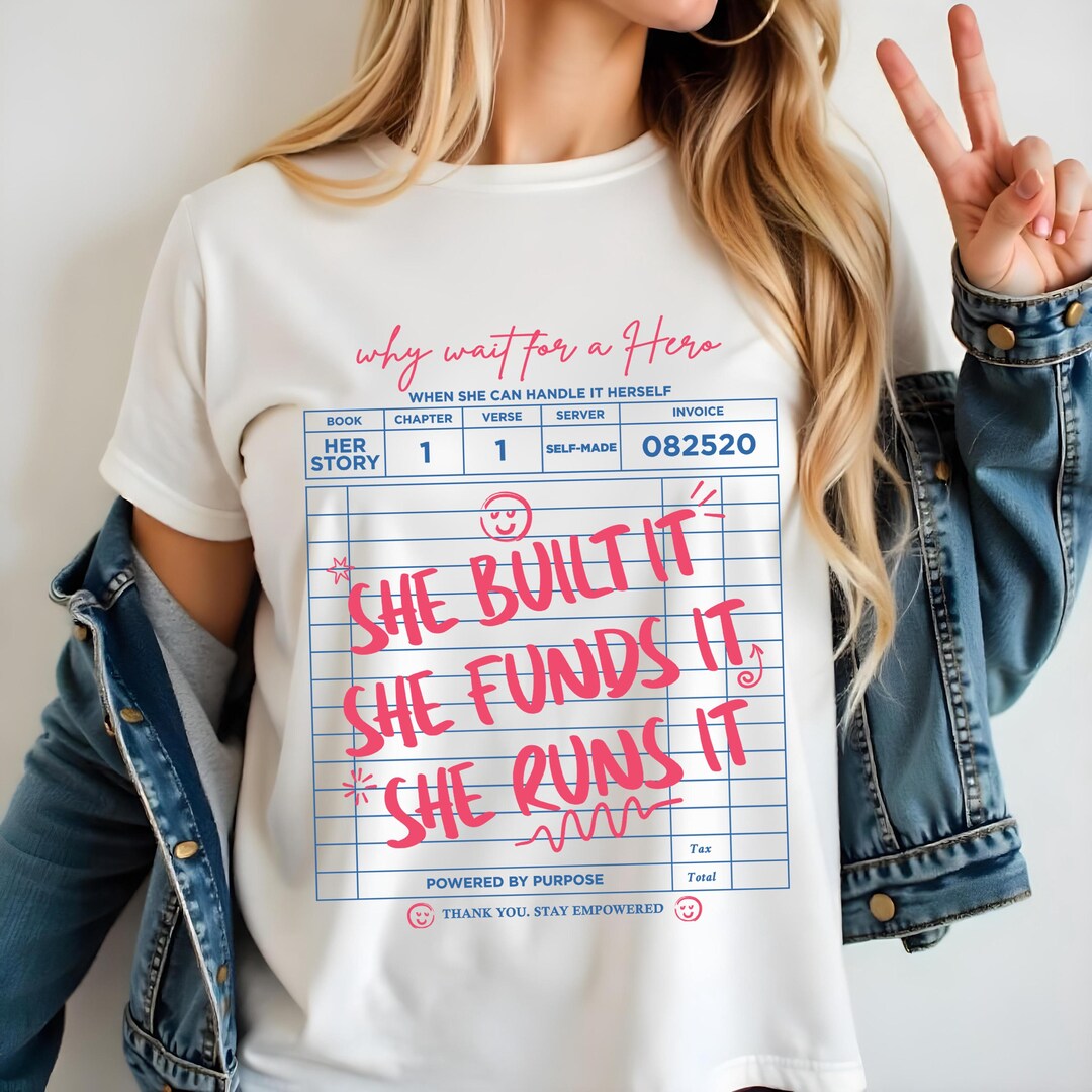 She Built It SVG: Empowering Feminist Business Quote Shirt Design ...