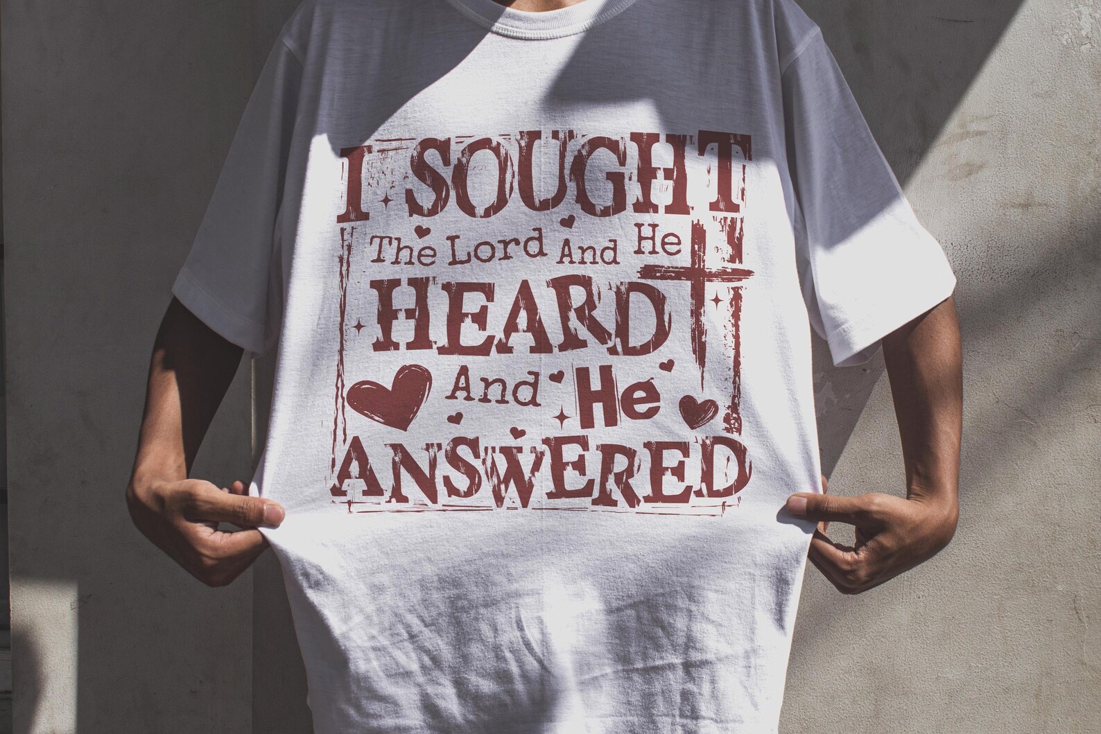 I Sought the Lord and He Heard SVG | Christian Shirt Design (digital ...
