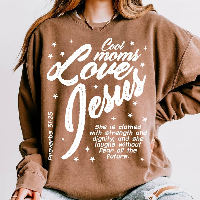 Jesus SVG – Cool Moms Love Jesus PNG, Retro Christian Shirt Design ...