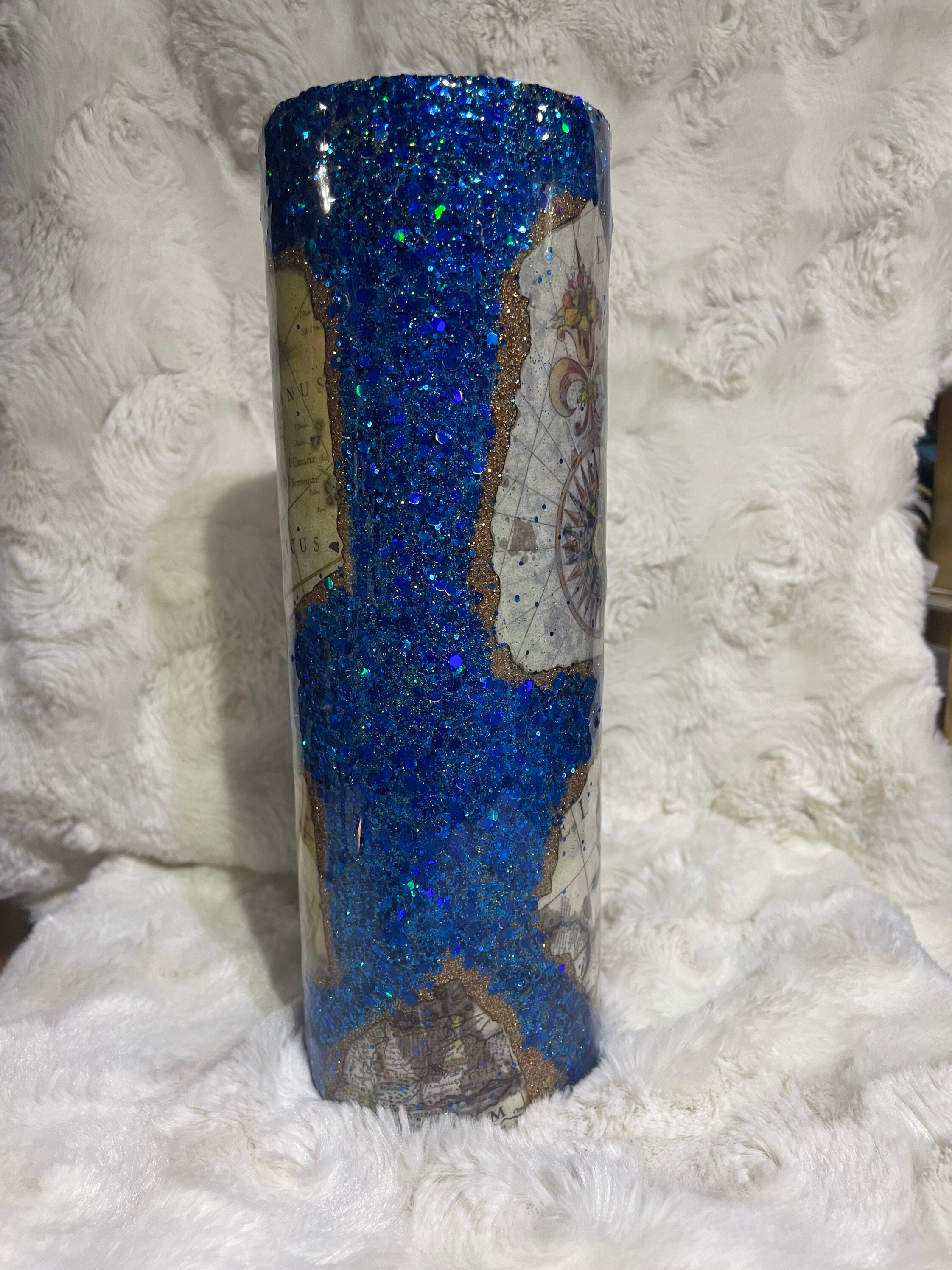 Vintage Treasure Map Ocean Tumbler - Etsy