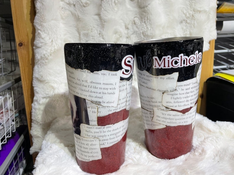 Twilight Inspired Tumbler Cup With Book Pages - Etsy