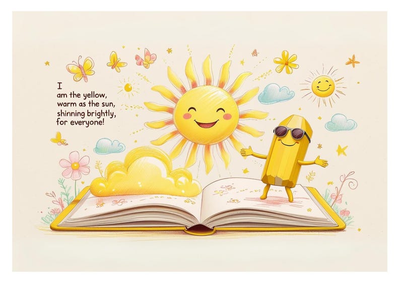 A Box Full of Colors, Printable Children’s Book, Color Learning Rhyming ...