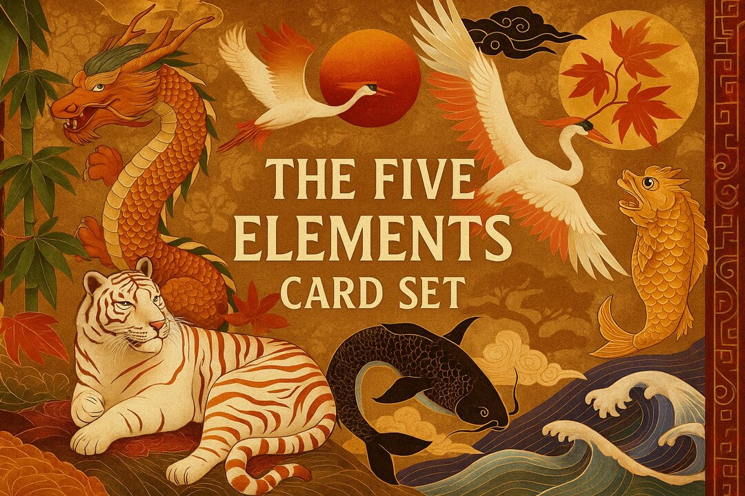 Five Elements Printable Card Set – Taoist Inspired Energy Cards With ...