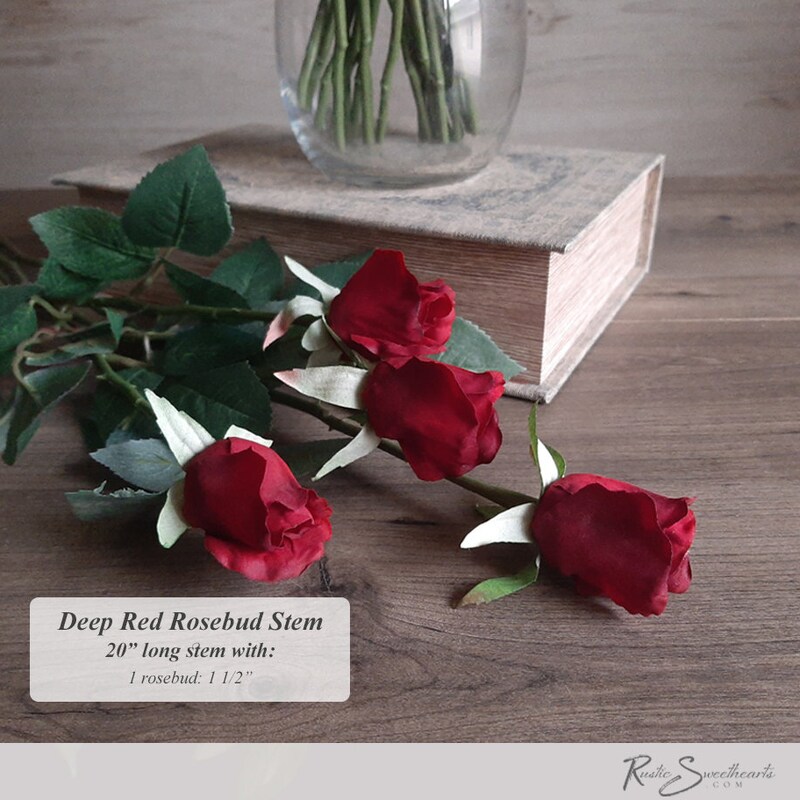 Red Silk Roses - Etsy