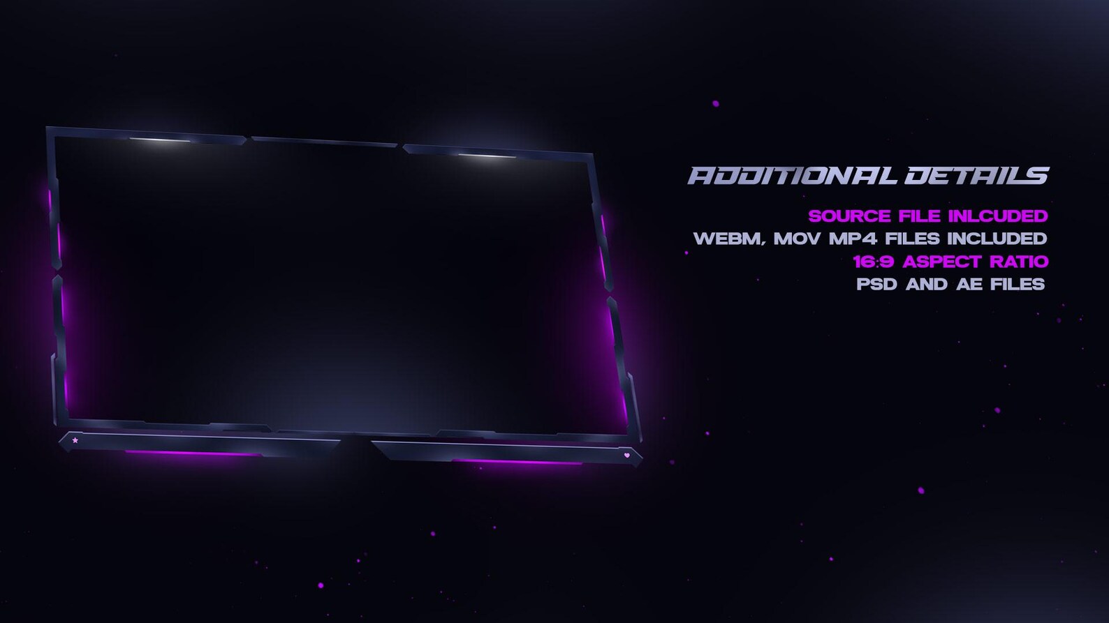 Animated Webcam Overlay | Facecam Overlay - Etsy