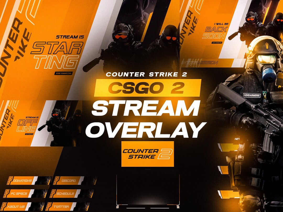 Animated CSGO Themed (counter Strike ) Stream Overlay - Etsy