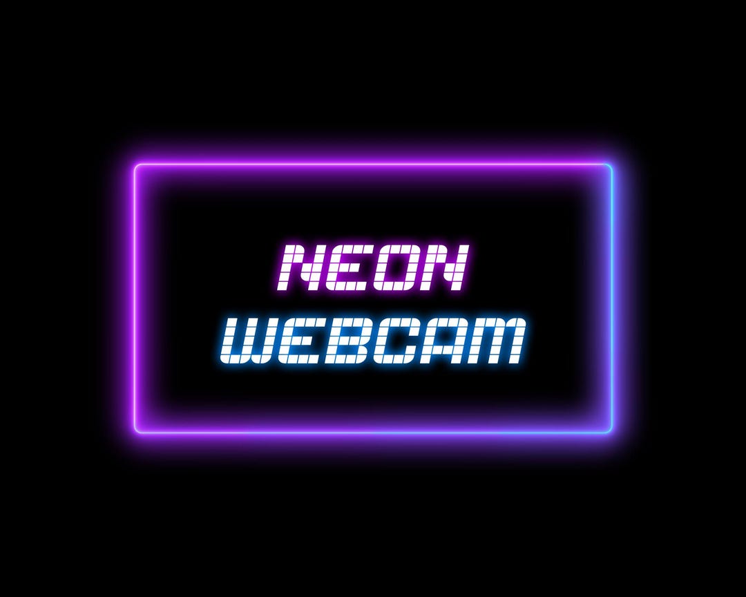 Neon Webcam Overlay: Animated Facecam Border - Red, Green, Blue - Etsy
