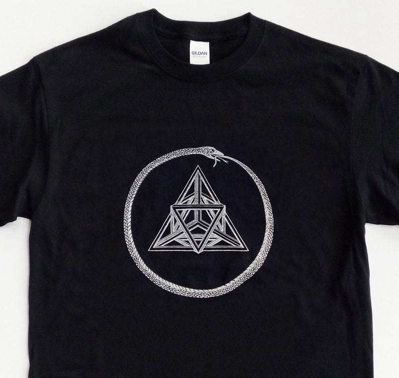 Ouroboros Symbol T-shirt Black Magic Goth Alchemy Esoteric Occult ...