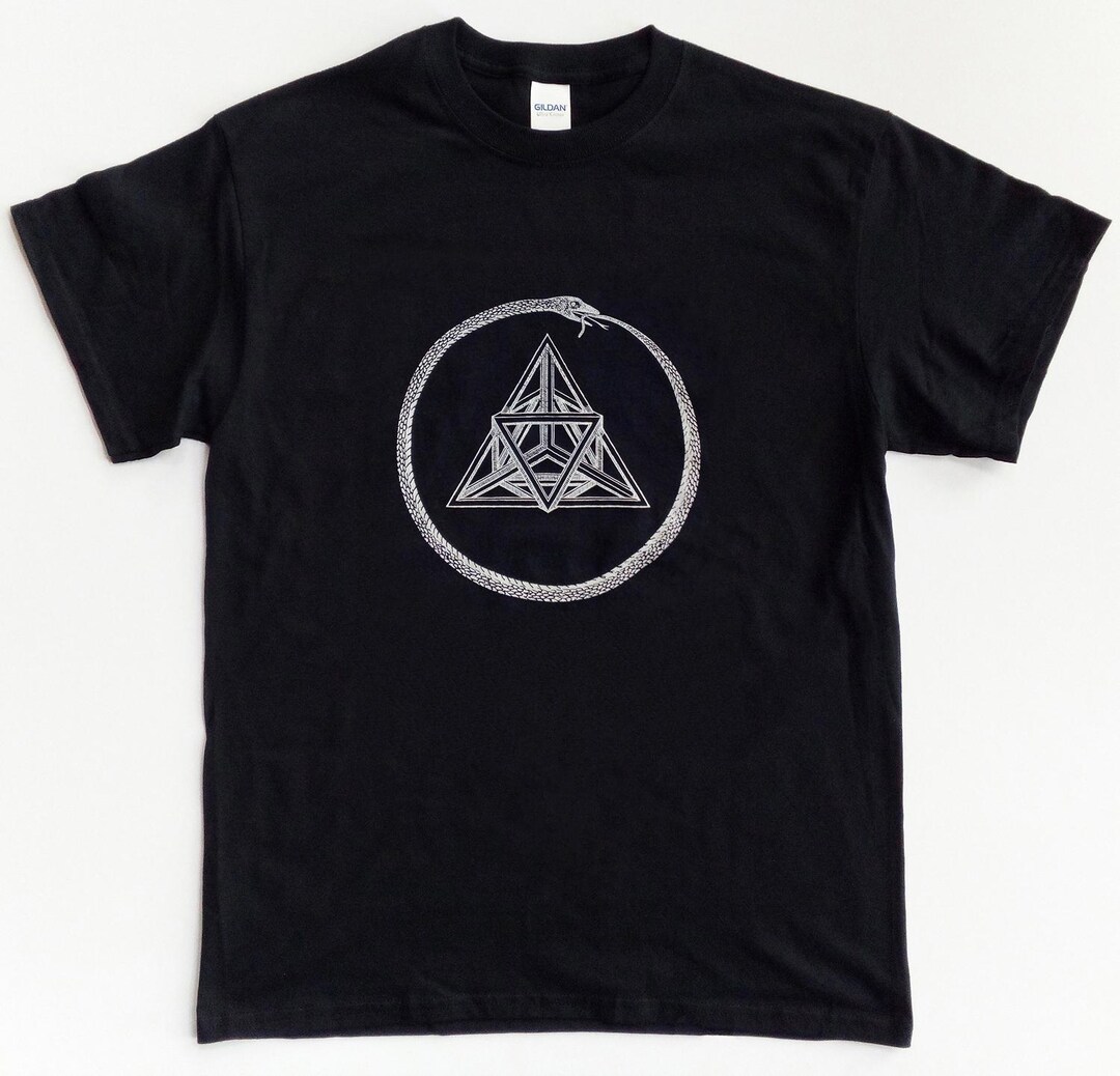 Ouroboros Symbol T-shirt Black Magic Goth Alchemy Esoteric Occult ...