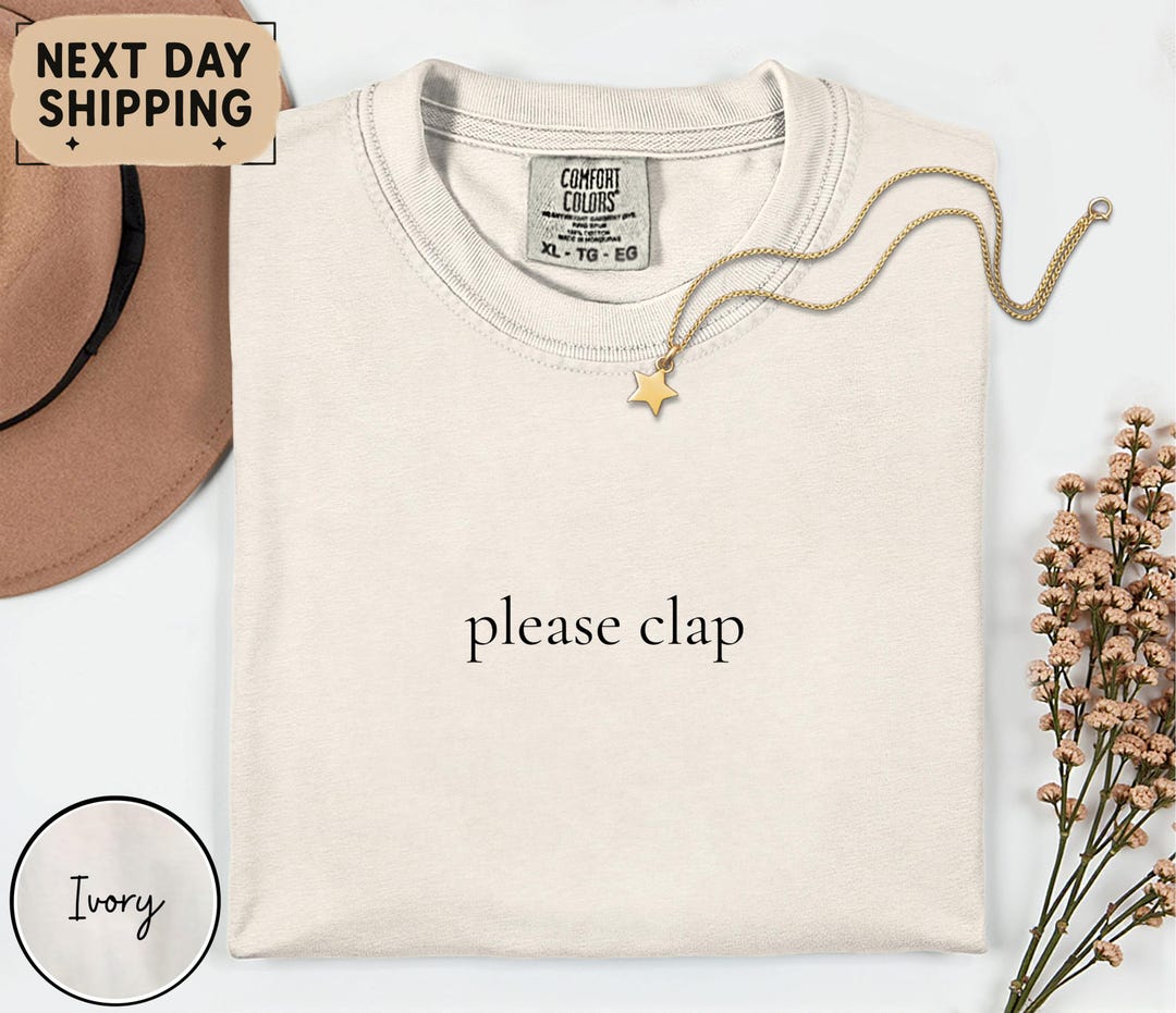 Please Clap T-shirt, Funny Work Shirt, Comfort Colors Sarcastic Tee - Etsy