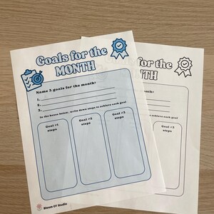 Printable Goal Planning Worksheets | Mental Health & OT Tools | Weekly ...