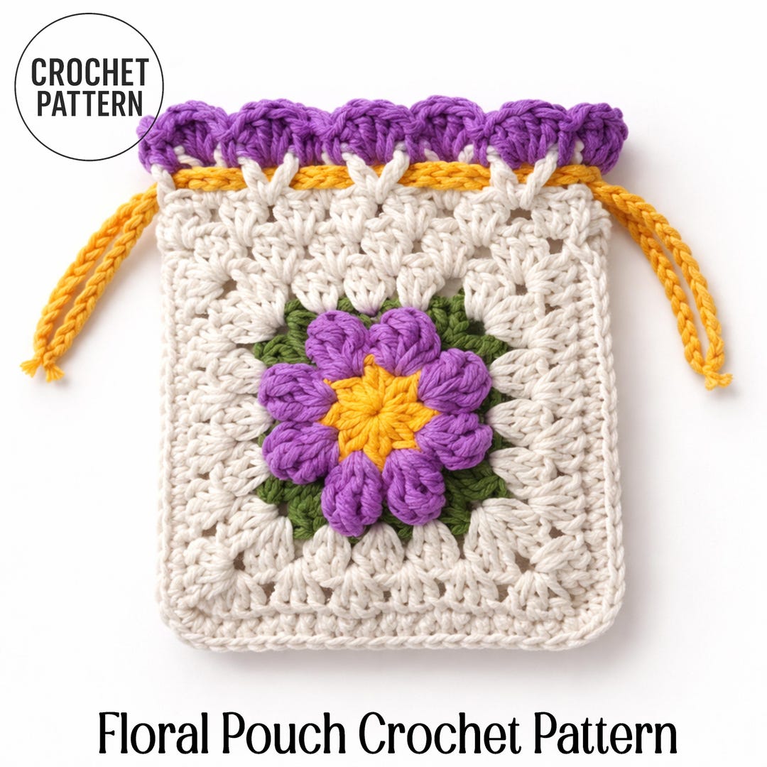Crochet Penny Pouch Pattern PDF | Easy Beginner Crochet Coin Purse ...