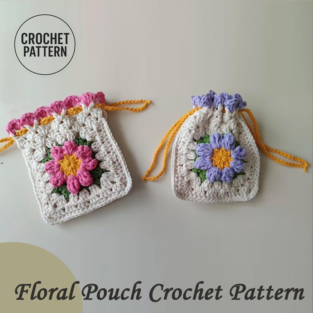 Crochet Penny Pouch Pattern PDF | Easy Beginner Crochet Coin Purse ...